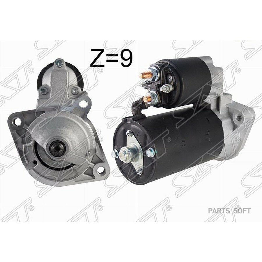 Стартер BMW 3-Series 90-10 / 5-Series 88-07 (1,4 kW/ Z=9/ BOSCH(восстановленный)) от официального дистрибьютора, SAT, артикул ST12417501738