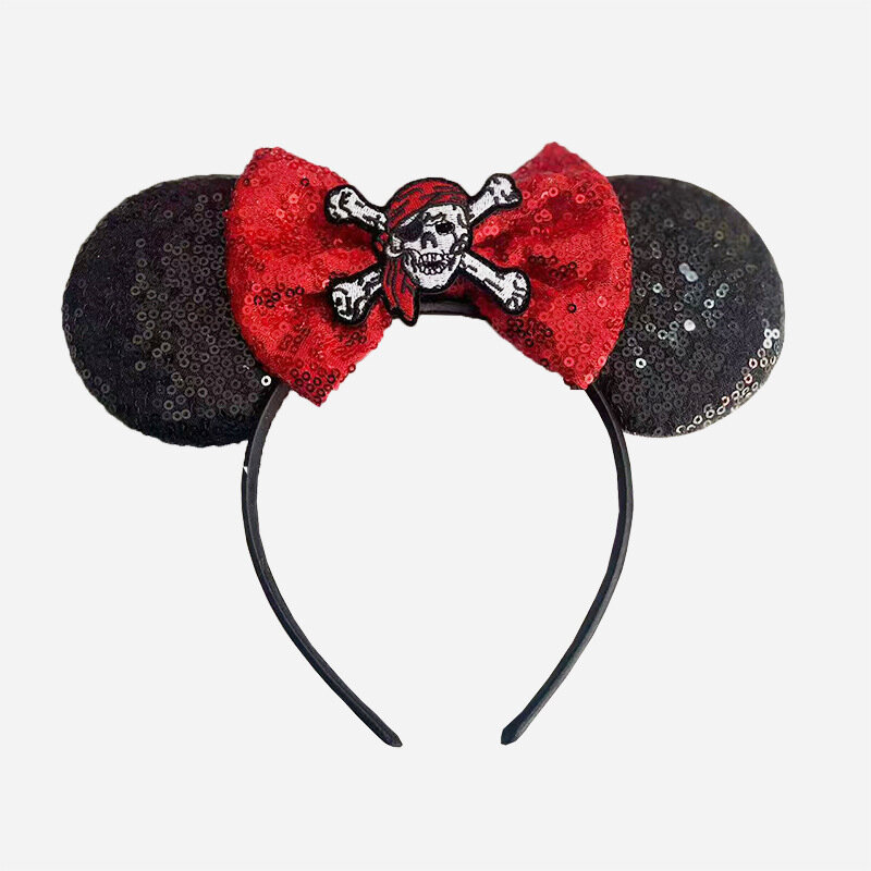 День святого Валентина, повязка на голову с Микки, детская повязка с ушками кролика, бантик, аксессуары для волос, заколка для волос с Микки Маусом