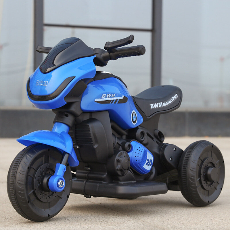 Новый детский электромобиль, самокат для детей с крутыми огнями, трехколесный мотоцикл с функцией самостоятельного вождения