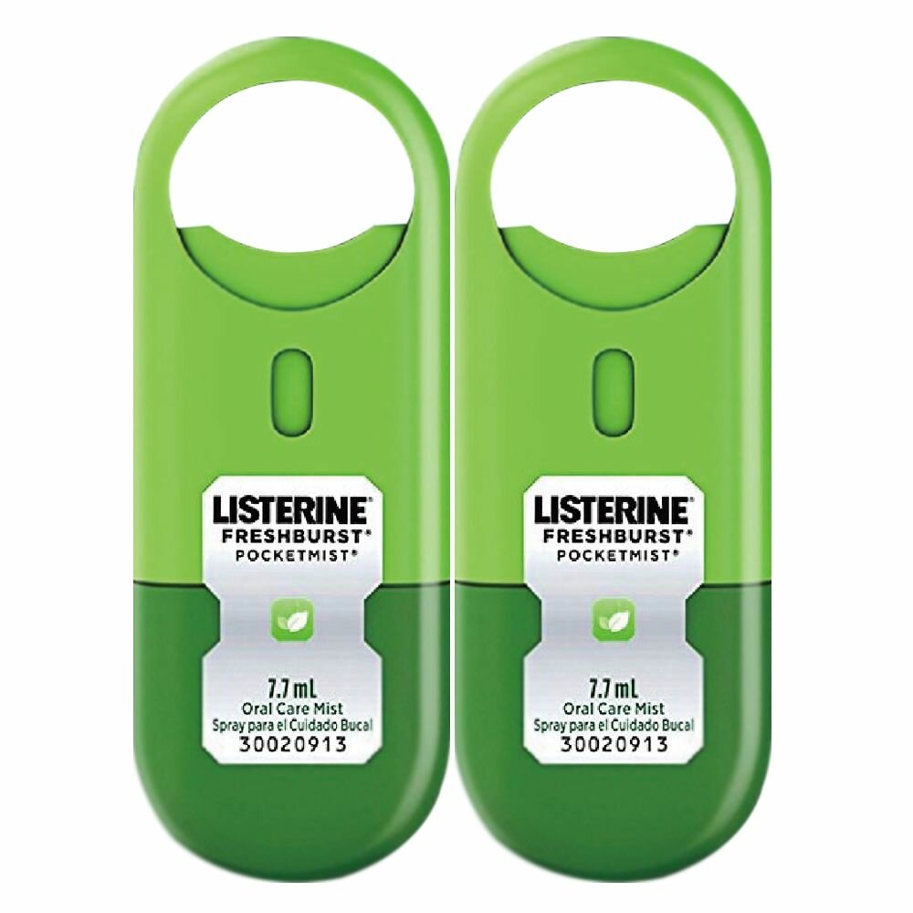 Спрей для полости рта Listerine, освежитель дыхания, мятный вкус, портативный для студентов, свиданий и поцелуев