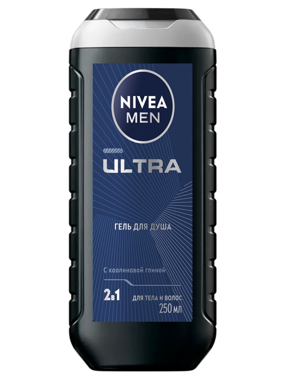 Гель для душа Nivea Men Ultra Ультраочищение и свежесть 250мл