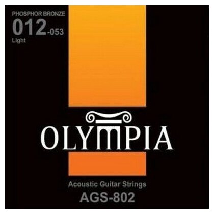 Струны для акустической гитары Olympia AGS802 Phospore Bronze 12-53