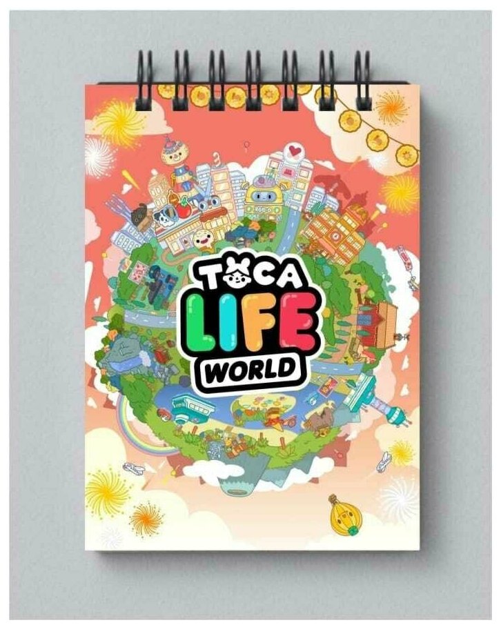 Блокнот MIGOM с принтом А6 "Тока Бока, Toca Boca" - 1