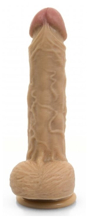Фаллоимитатор "Real Dual Layer", на присоске, реалистичный, телесный