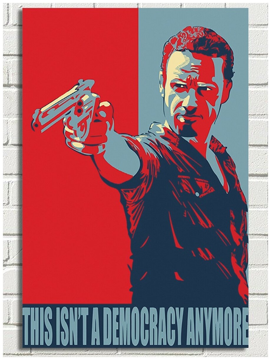 Картина по номерам Сериал Ходячие мертвецы (Рик, Ниган, Дэрил) - 7212 В 60x40