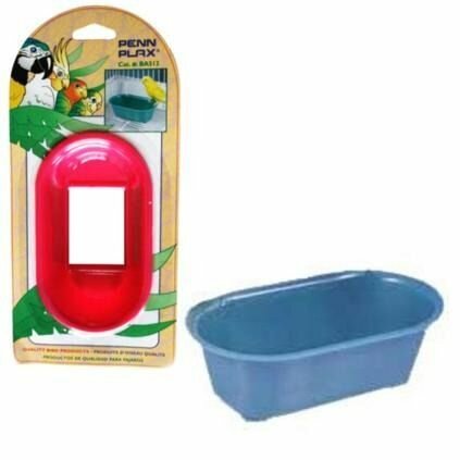 PENN-PLAX Rупалка для птиц внутренняя открытая с зеркалом 14,5 см х 8,5 см х 5 см