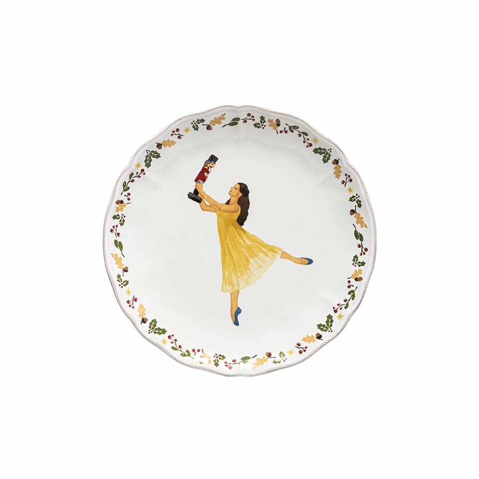 Тарелка CASAFINA by COSTA NOVA The Nutcracker, 21 см, керамическая, белая (TP213-WCL(TP213-00821C))