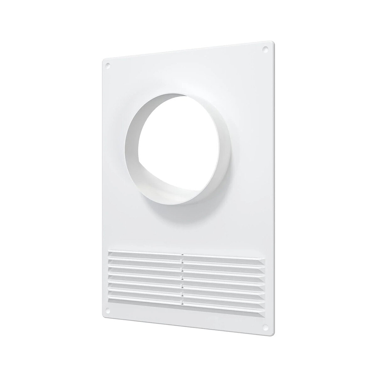 Накладка торцевая Era 110ПТПР, пластик, с решеткой, с фланцем d 110 мм, 180 x 250 мм