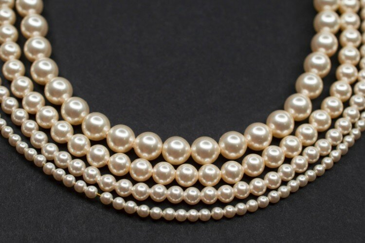 Жемчуг Swarovski 5810 #618 5мм Crystal Light Creamrose Pearl, 5810-5-618, 10шт