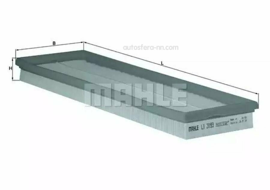 MAHLE LX2093 Фильтр воздушный VW JETTA 2.5 05-
