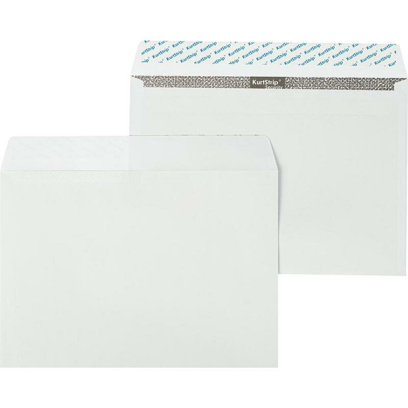 Конверт белый С4 стрип security 229х324 90г комус 50 шт/уп