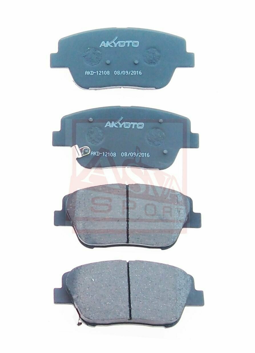 AKYOTO AKD12108 Колодки тормозные дисковые перед