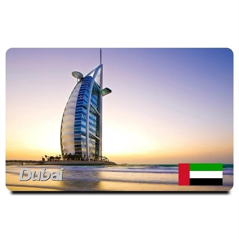 Магнит на холодильник "Дубай, Арабские Эмираты" 54x86мм