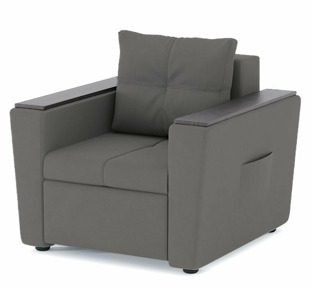 Кресло кровать раскладное для взрослых Дубай Майами еврокнижка, велюр Зара Лайт браун 05