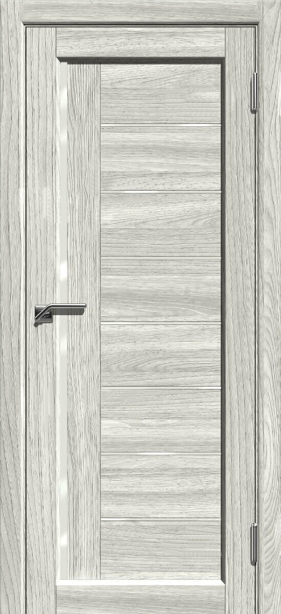 Дверь Верда М-41 экошпон Стекло Сатинато Дуб пепельный 2000*800
