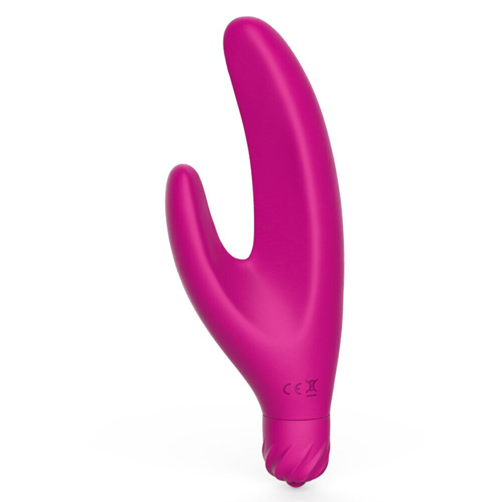 Браззерс - вибратор-кролик с питанием от батарейки, размер 11.5х2.5 см, розового цвета