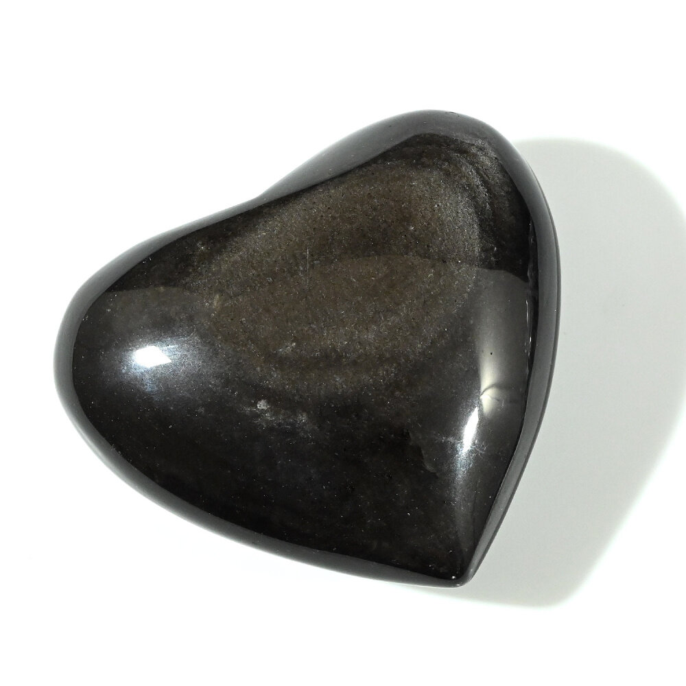 Сердце из обсидиана радужного 70*62*31мм, 152г .