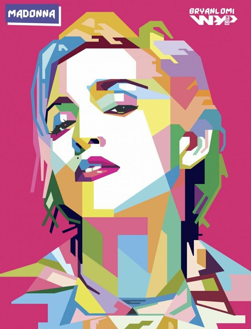 Плакат, постер Madonna. Мадонна на бумаге, размер 21х30см