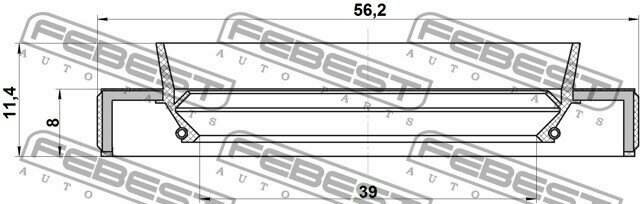 Сальник привода FEBEST 95HBY41560811L
