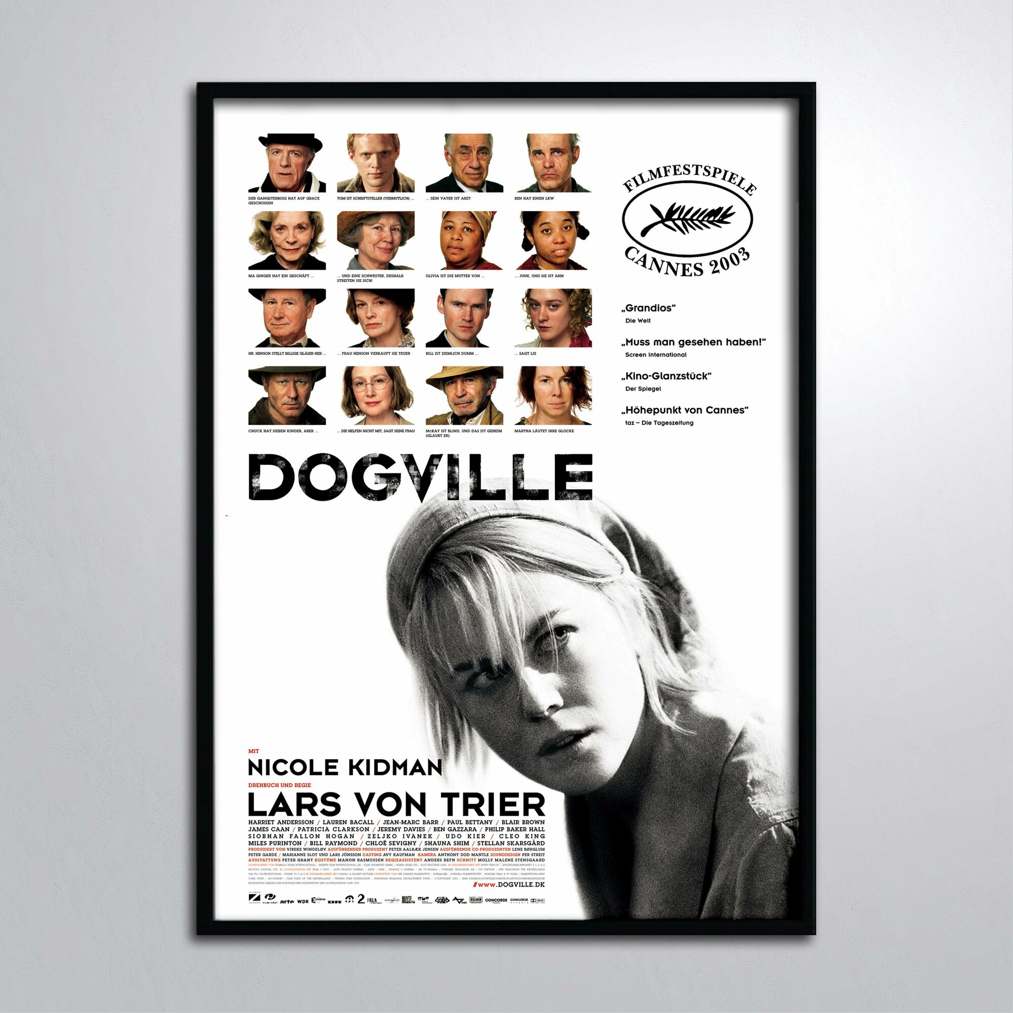 Постер без рамы/Ларс фон Триер Догвилль Николь Кидман Пол Беттани Театр Dogville