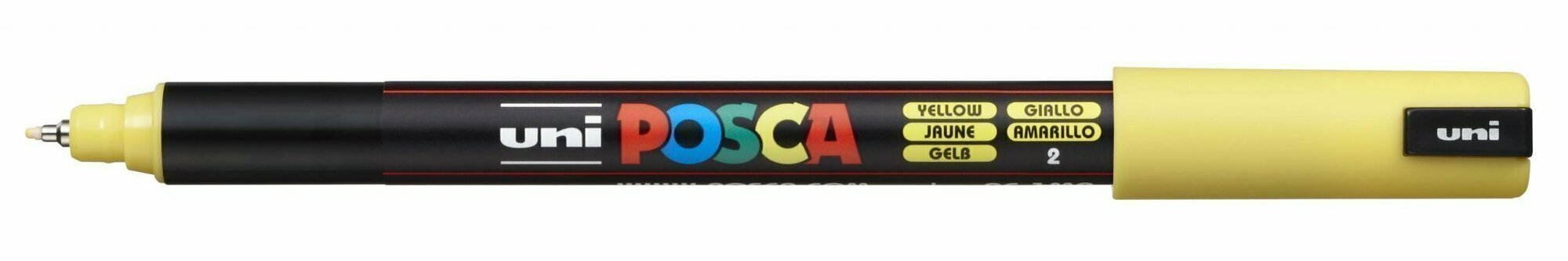 Маркер Uni POSCA PC-1M жёлтый, 0.7 мм, пулевидный наконечник, ,