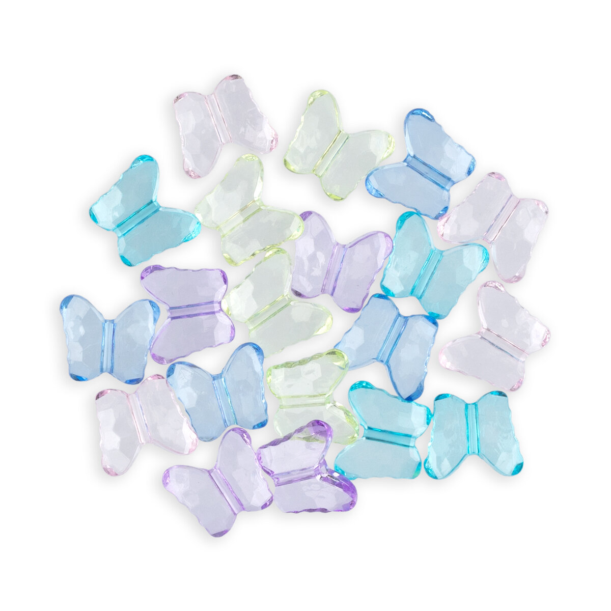 Zlatka MIX акриловые бусины ABB-JW06 12x15 мм 20 шт №01 ассорти для украшений и бисероплетения