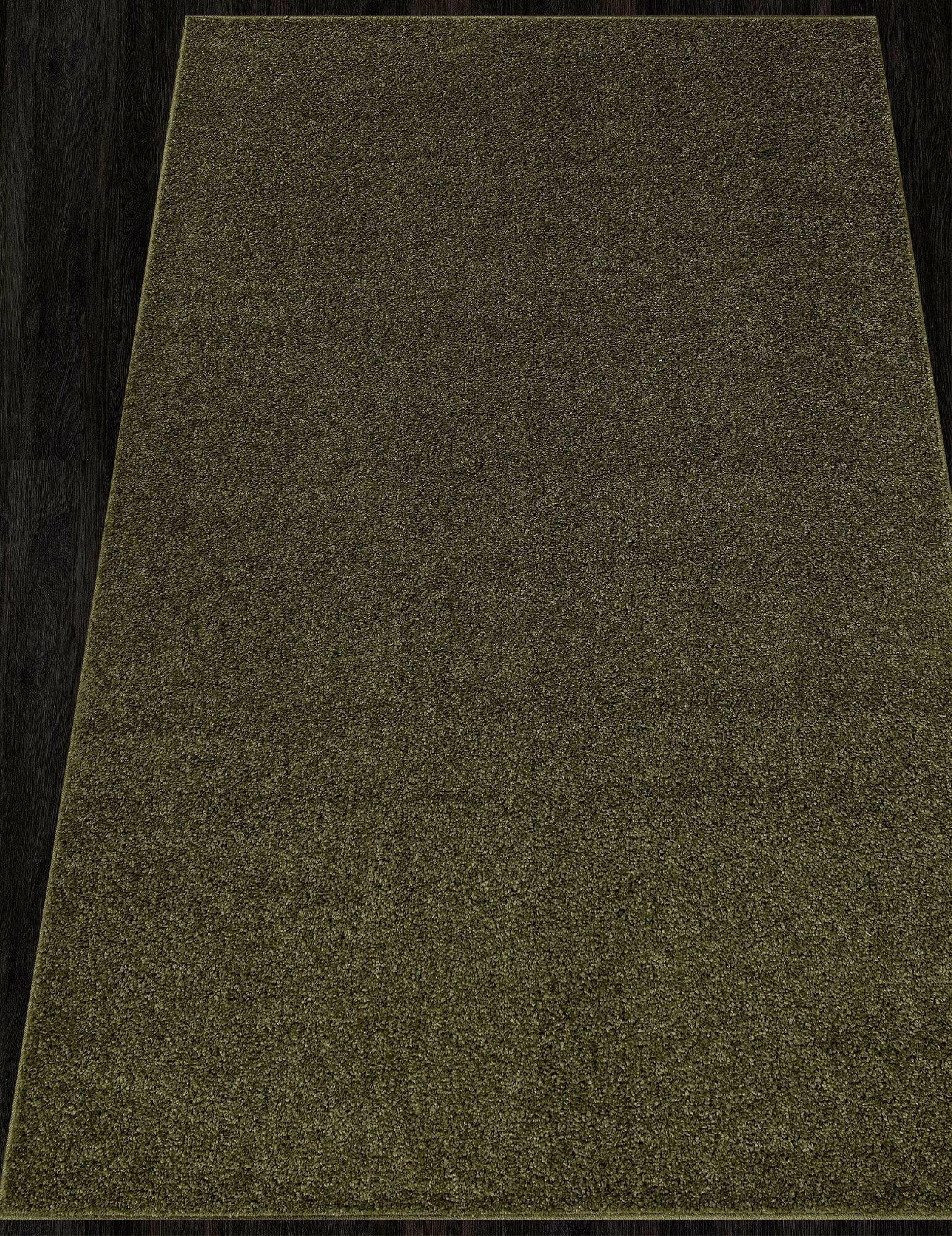 Ковер на пол в спальню в гостиную 100х200 см однотонный ворс 18 мм шегги 317525 KoverVDom