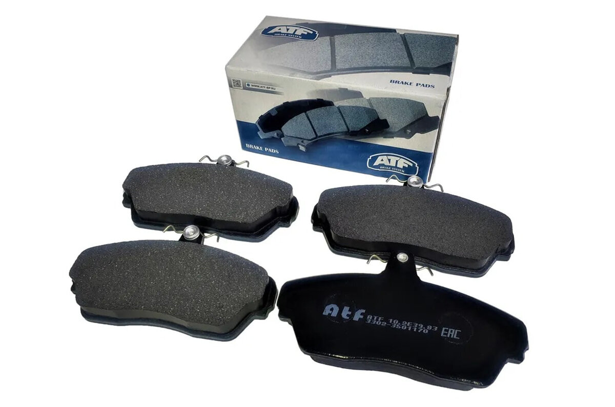 Тормозные колодки передние ГАЗель, Волга 10.2Е39.83 ATF