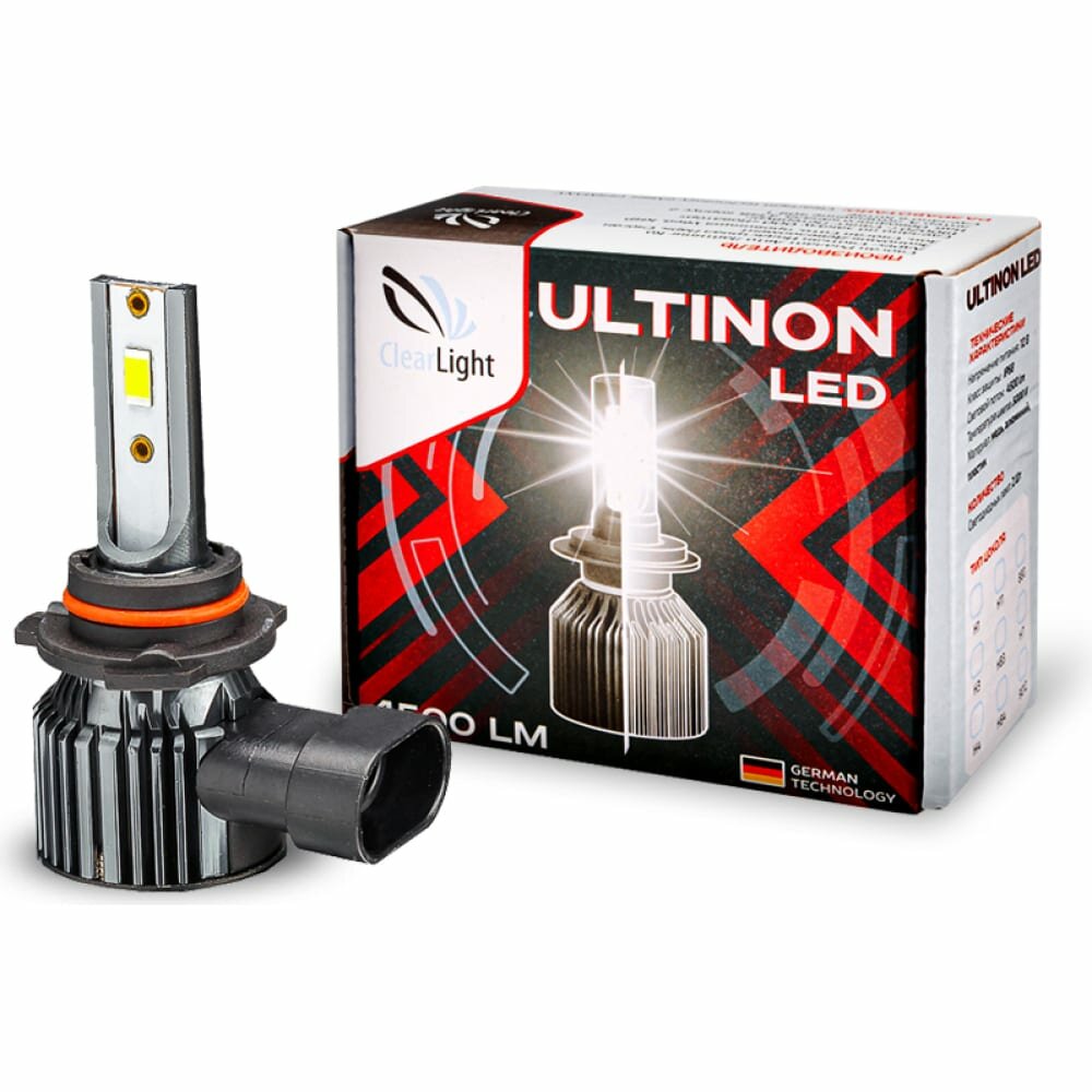 Комплект ламп LED Clearlight Ultinon HB3 4500 lm (2шт) 5000K