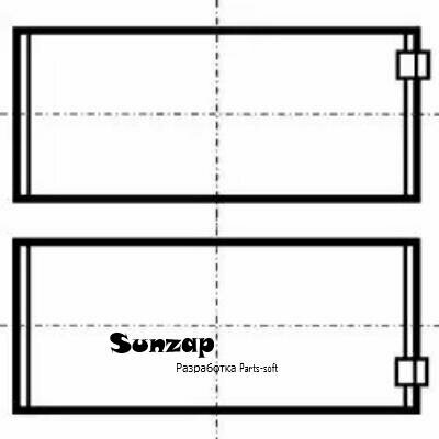 Вкладыши шатунные! пара STD DEUTZ BF 4M 1013 KOLBENSCHMIDT арт. 79408600