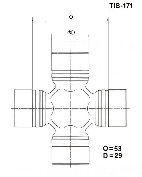Крестовина карданного вала TOYO арт. TIS-171