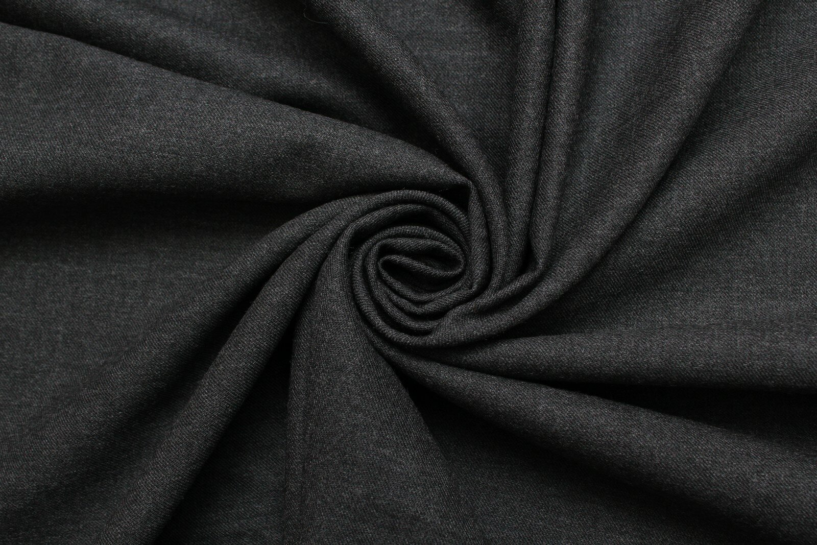 Ткань Шерсть костюмная-стрейч Willi Schmitz тёмно-серый меланж, ш158см, 0,5 м
