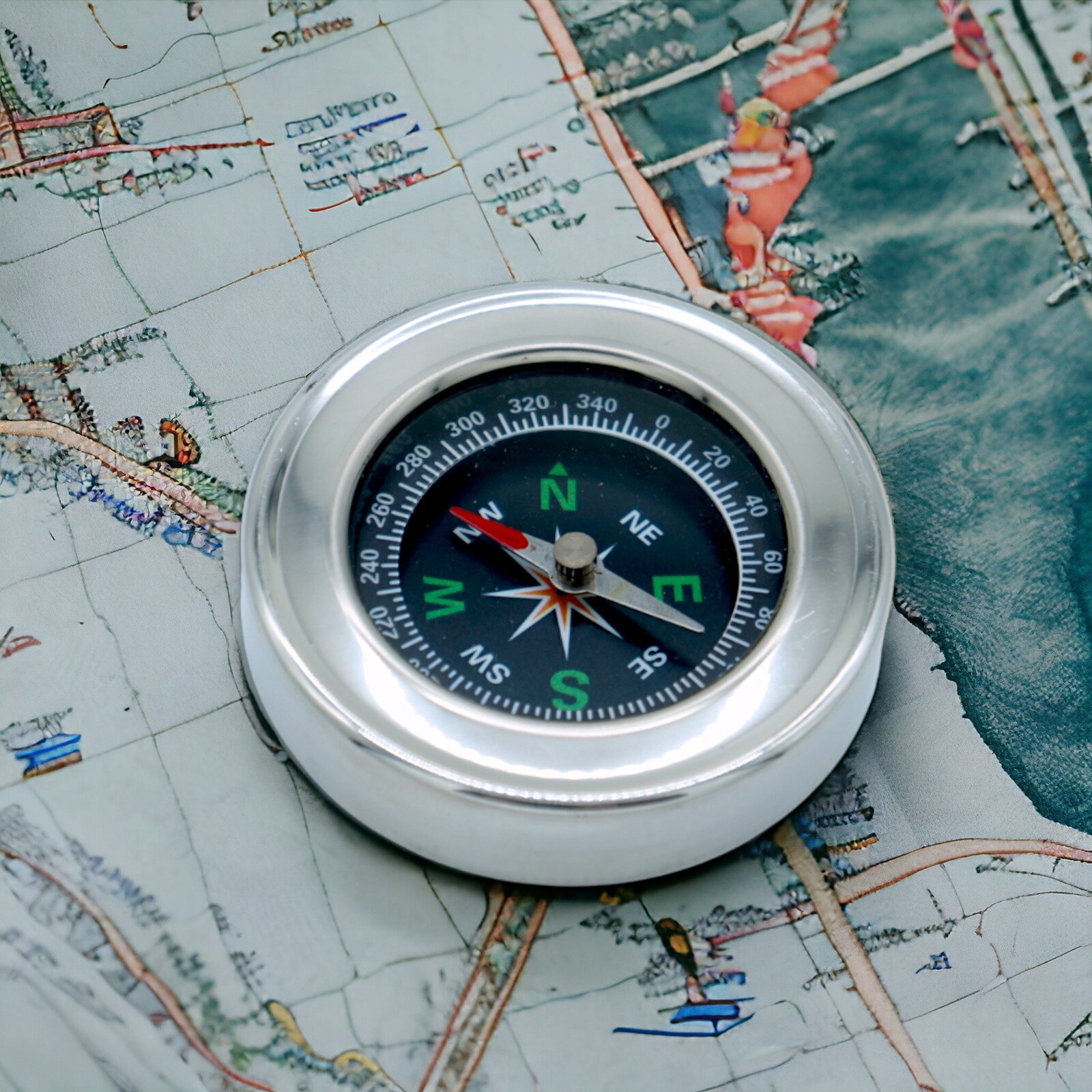 Компас туристический жидкостный походный