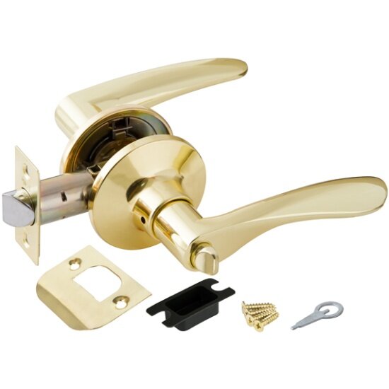 Ручка защелка Punto DK620 PB-BK (6020 PB-B ) (фик.) золото