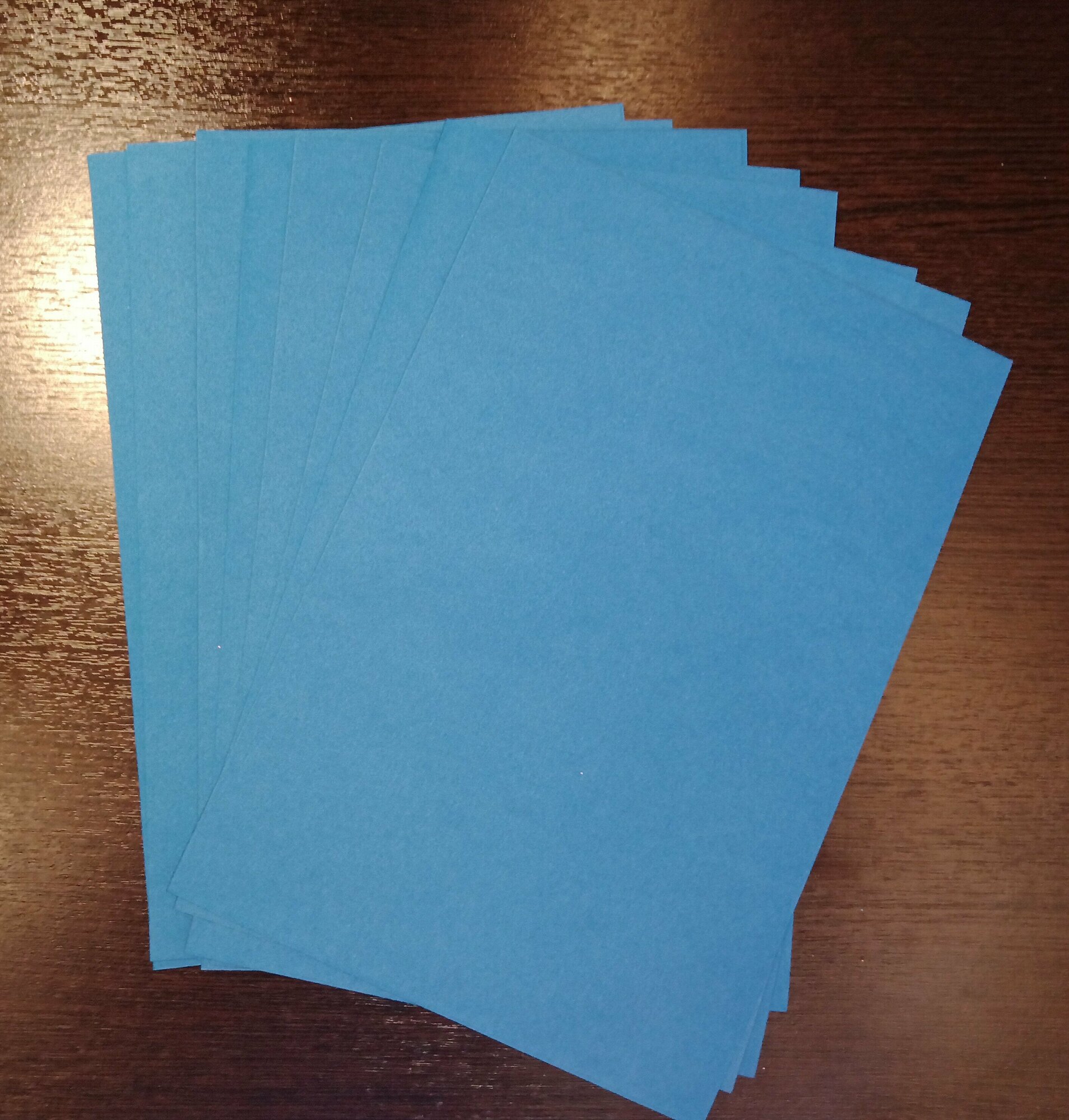 Фоамиран матовый 20х30, 2мм, 10 листов, темно-голубой