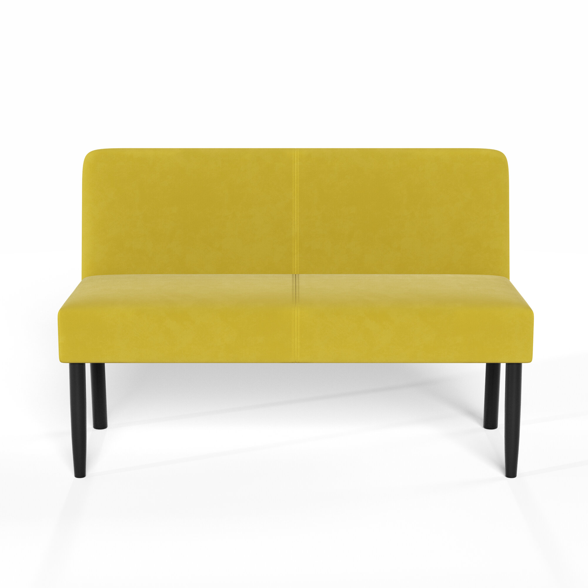 Мини диван-банкетка Мюнхен горчичный в холл, прихожую, на кухню, в зону ожидания