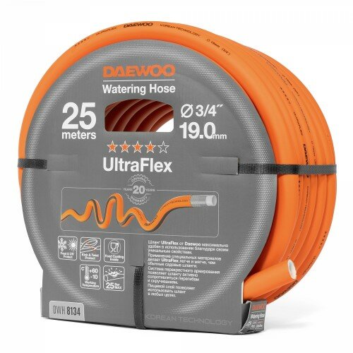 Шланг для полива DAEWOO DWH 8134 ultraflex 3/4" (19мм), 25 м