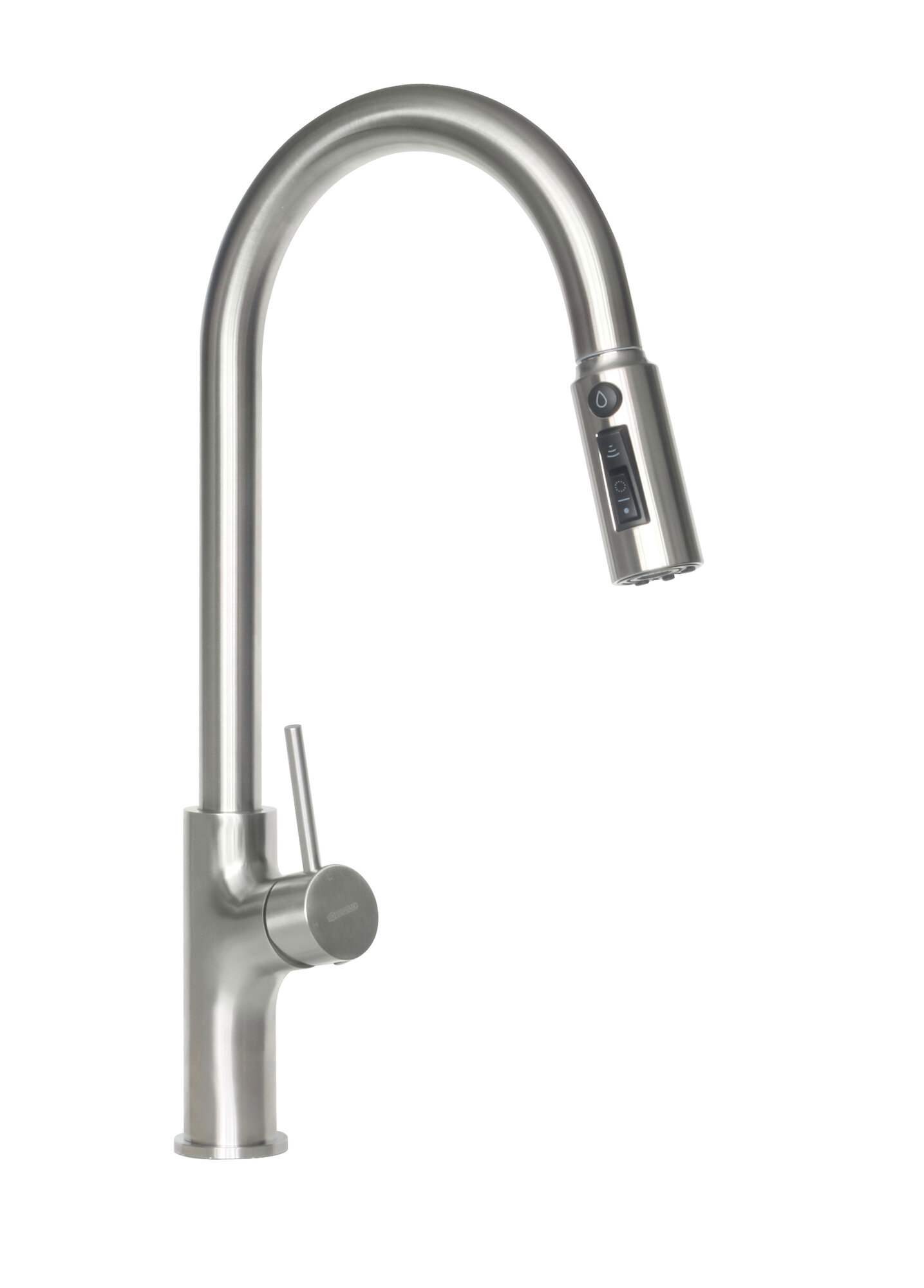 Смеситель "Longran" Techno LM2171, Stainless Steel выдв, лейка