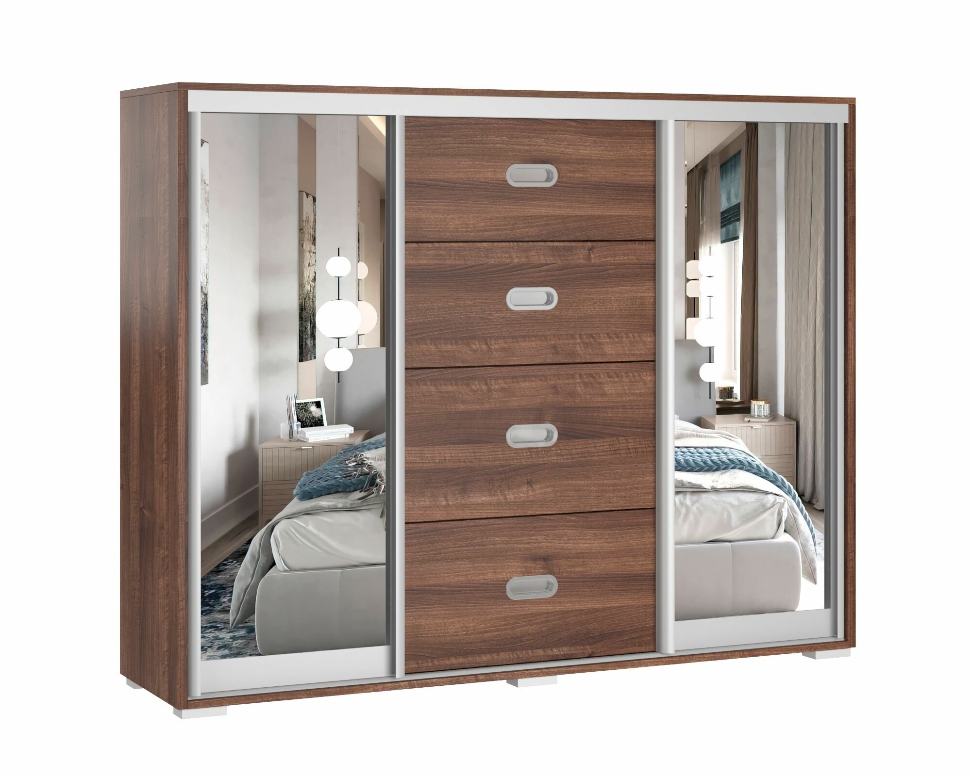 Комод для вещей "Рубин 5" 150х119х45, орех экко