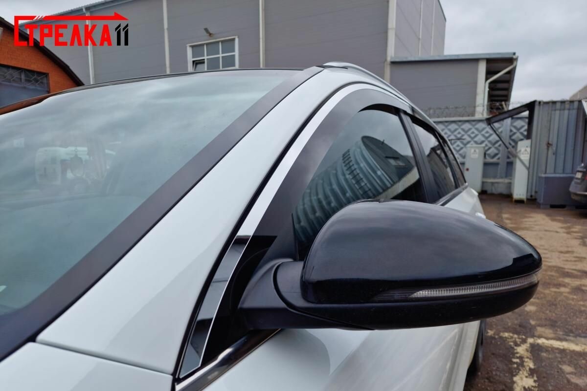 KIA CEED 2018-н. в. универсал - 2D Дефлекторы окон хром