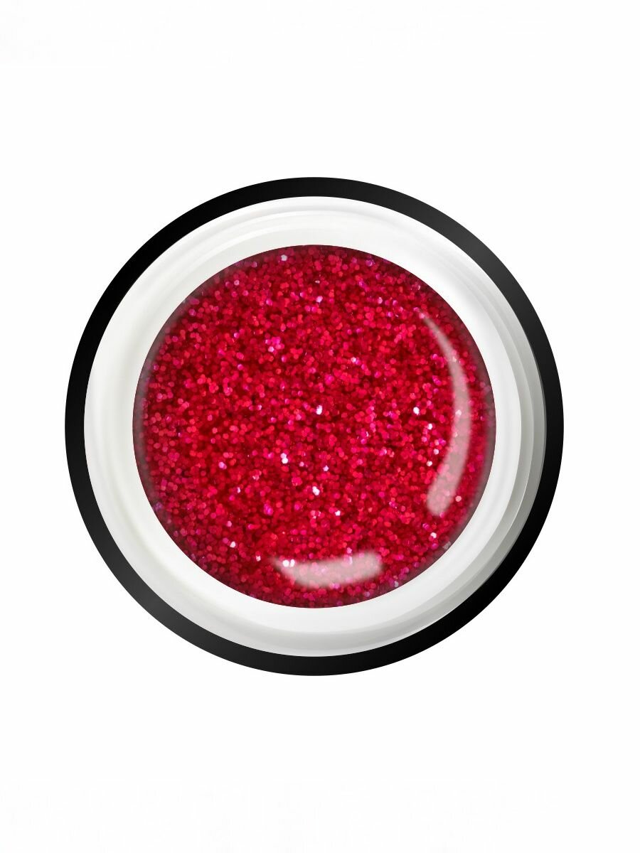 Nail Club Гель-краска с блёстками и глиттером GML-25 Iridium, 5 мл.