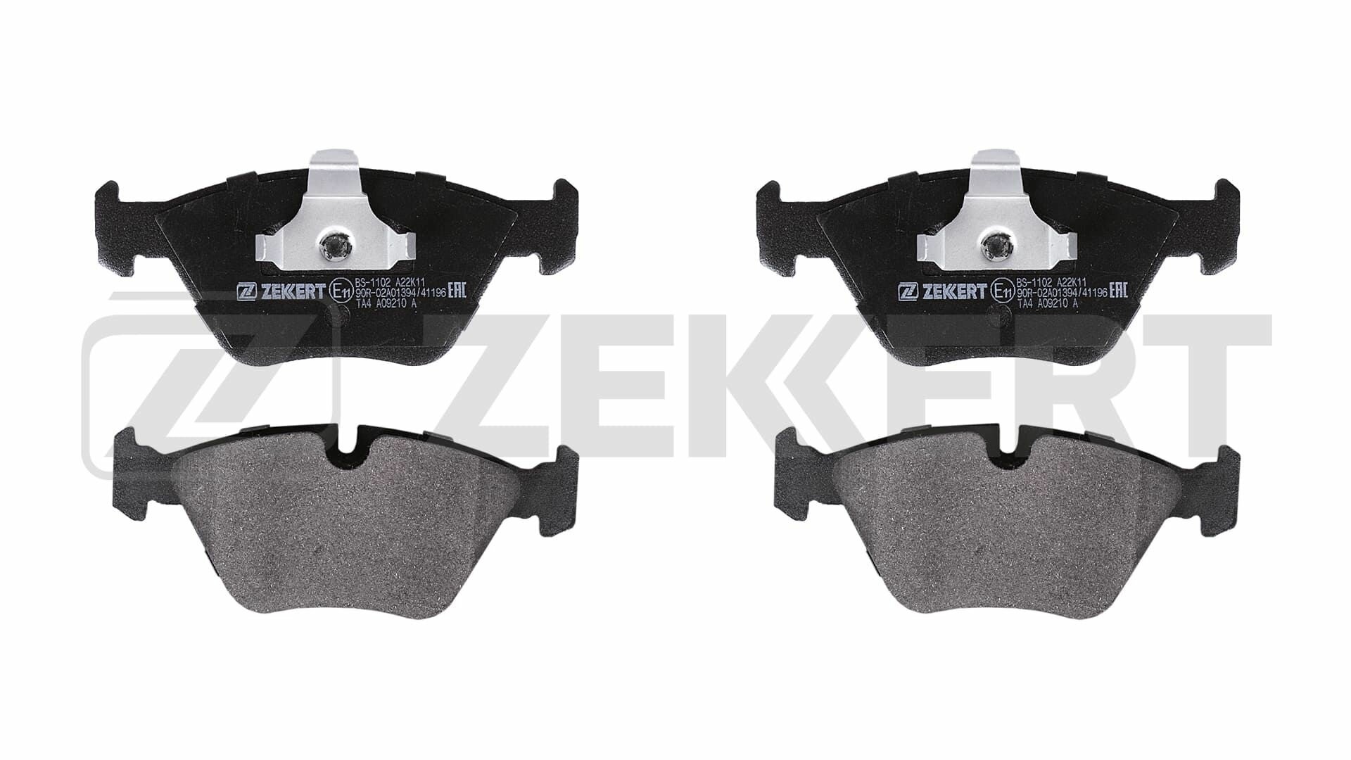 Комплект тормозных колодок, дисковый тормоз ZEKKERT BS-1102