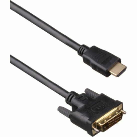 Кабель HDMI-DVI-D Exegate EX-CC-HDMIM-DVI2M-2.0 19M/24+1M, dual link, позолоченные контакты, 2м.
