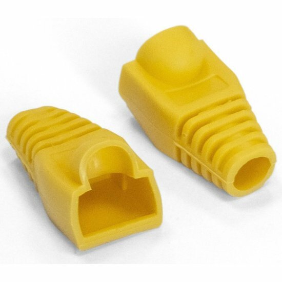 Колпачок Exegate BC45-100-YL изолирующий для коннектора RJ-45, желтый 100шт.