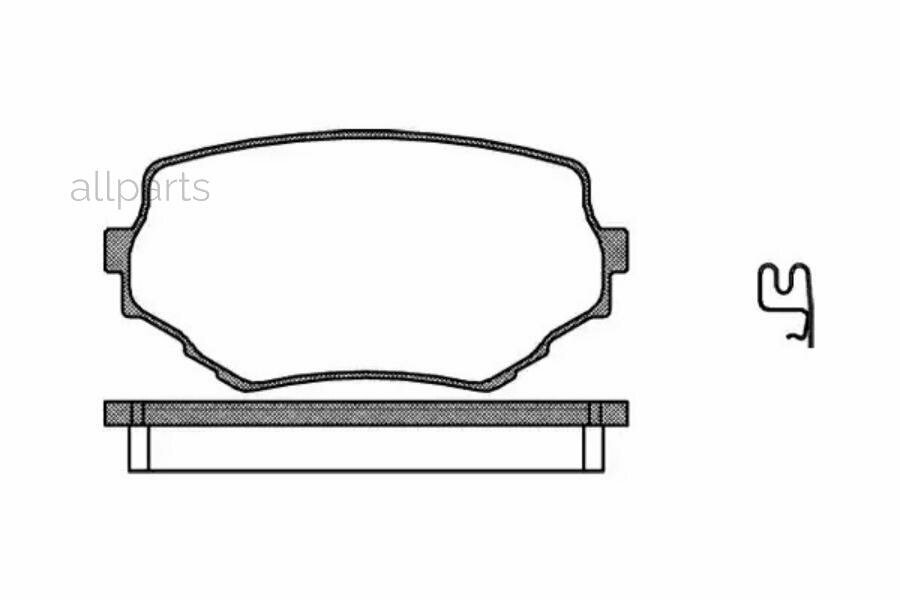 ROAD HOUSE 259402 Колодки торм. дисковые