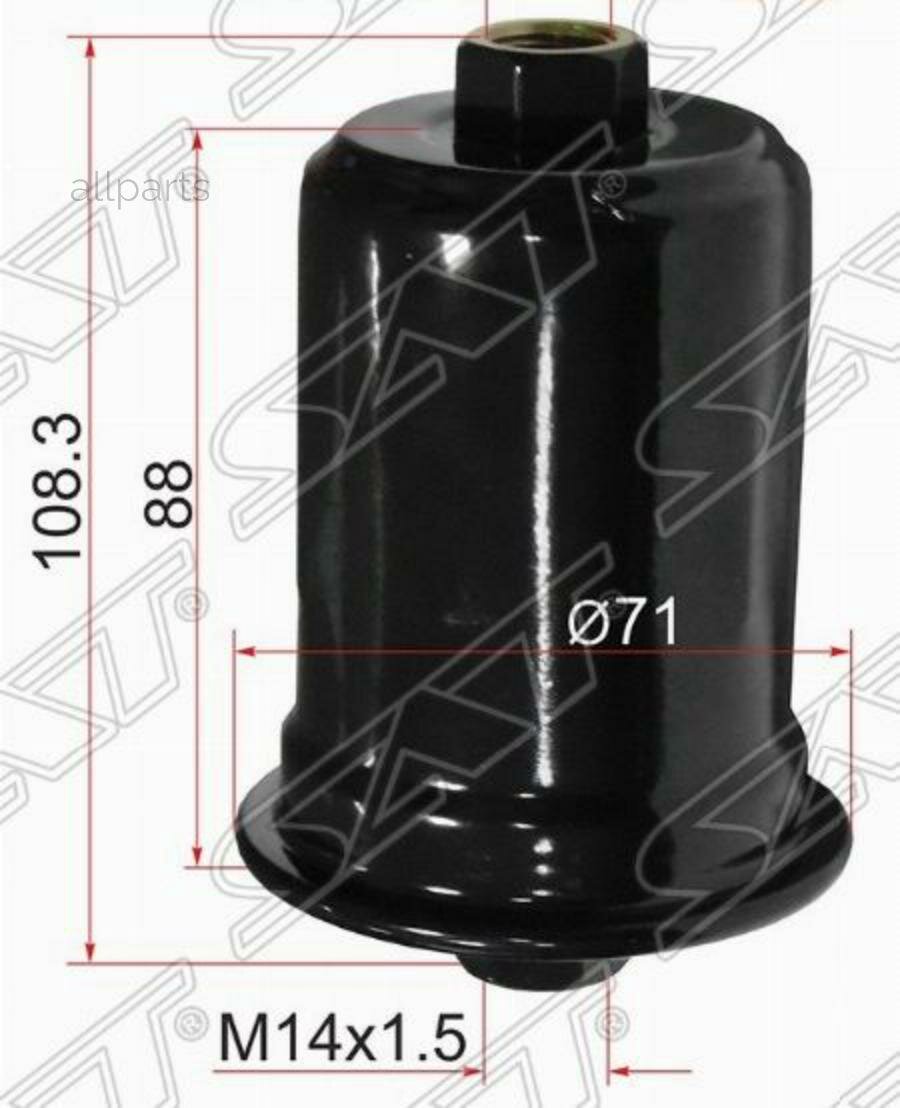 SAT ST-23300-46050 Фильтр топливный Hyundai Sonata 96-01 / Toyota Crown 89-01