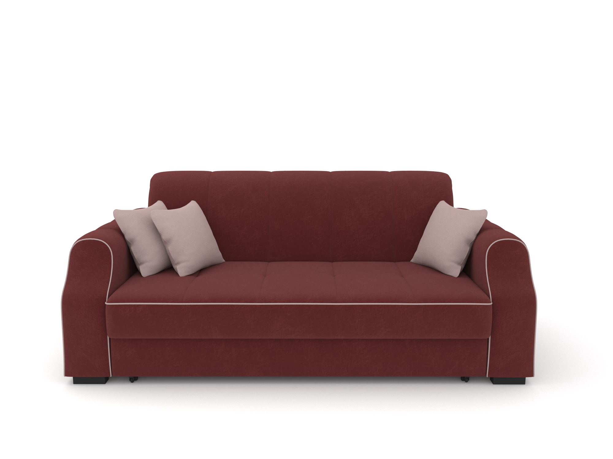 POOH Диван-кровать Тулус Velour Red Независимый пружинный блок