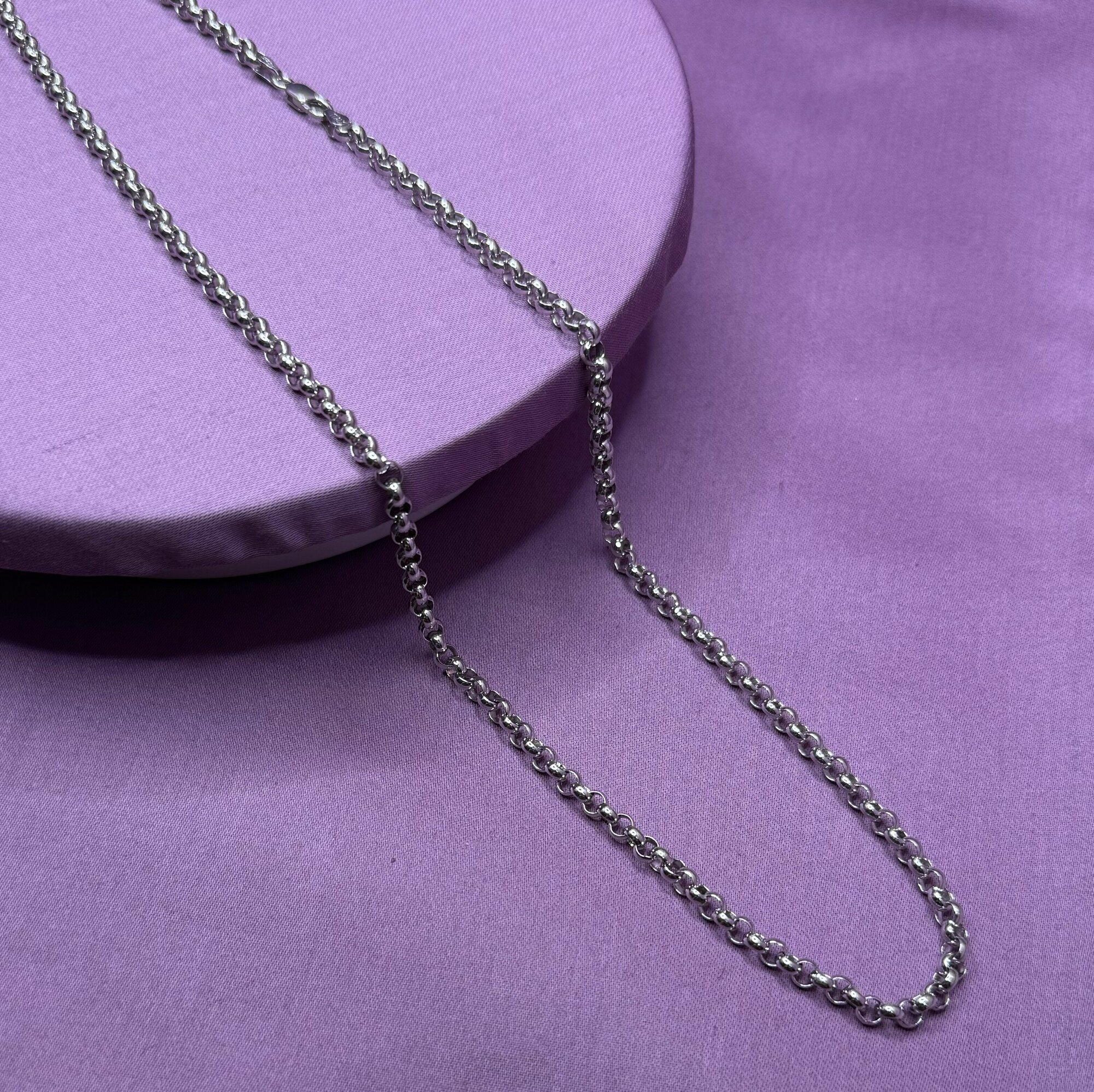 Цепь серебро, 925 проба, родирование