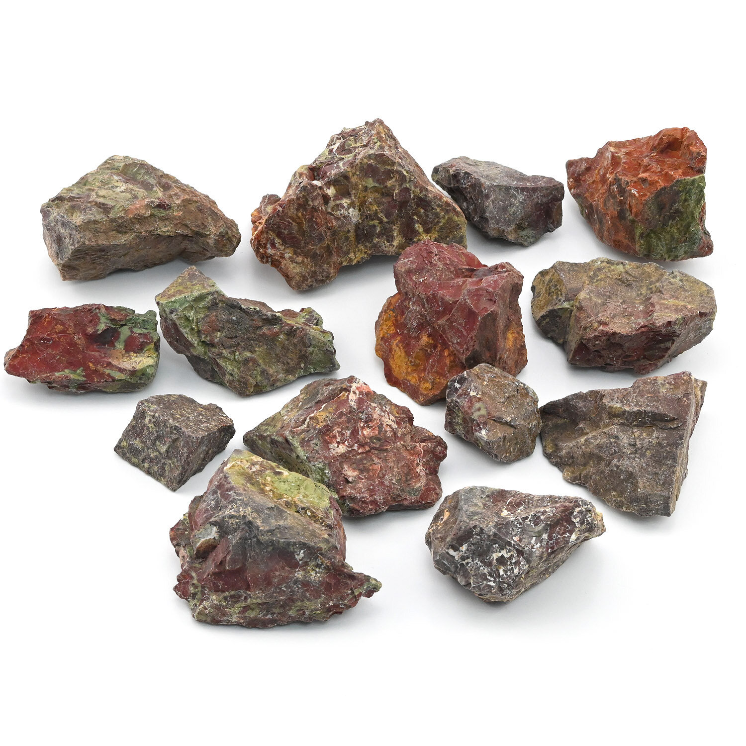 Яшма уральская необработанные галтовка фракция 20-40мм, упаковка 500г .