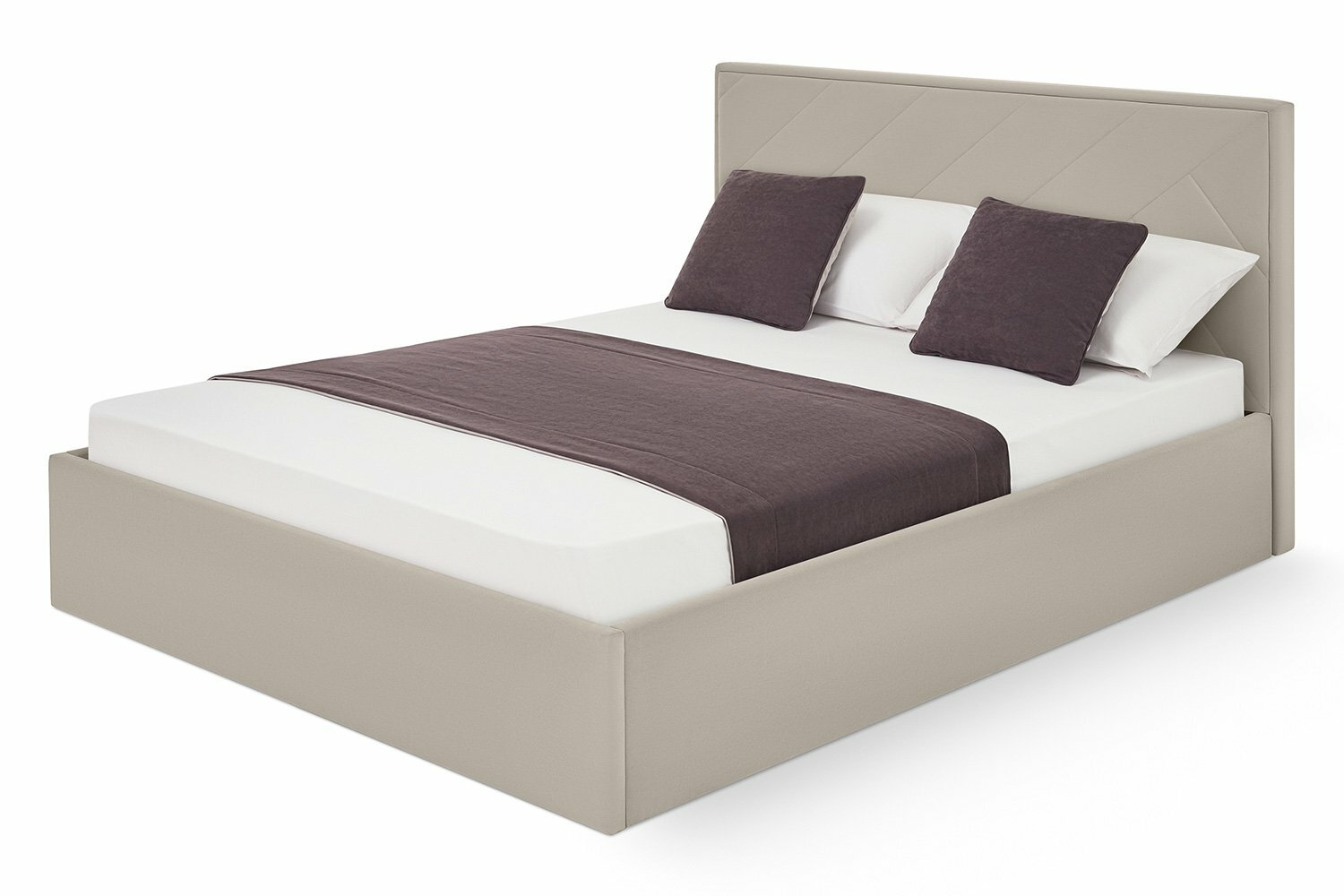 Каркас кровати Hoff Монако 160х200 см, без основания и подъемного механизма, цвет серый